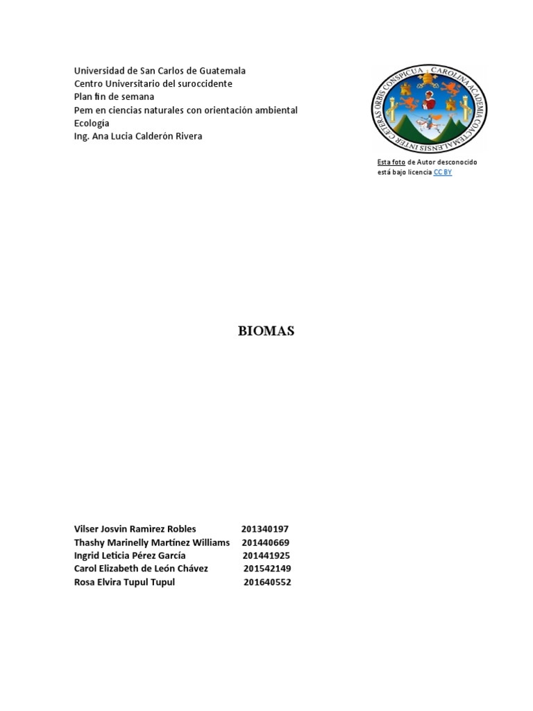 Biomas y su Importancia Ambiental | PDF | Desierto | Zona tropical