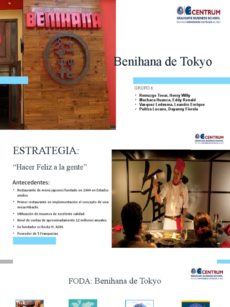 Caso Benihana de Tokyo - Grupo N°6 | PDF | filete | Calidad (comercial)