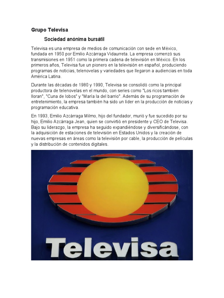 Grupo Televisa | PDF