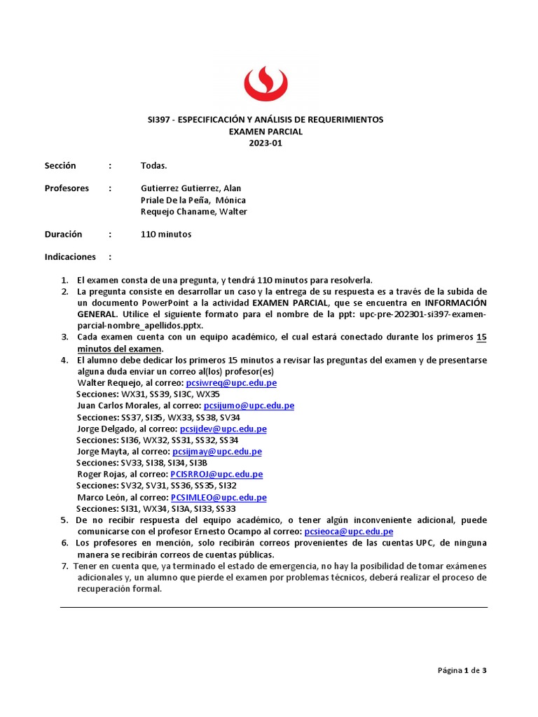 Upc Pre 202301 Si397 Examen Parcial sv33 | PDF | Informática | Business