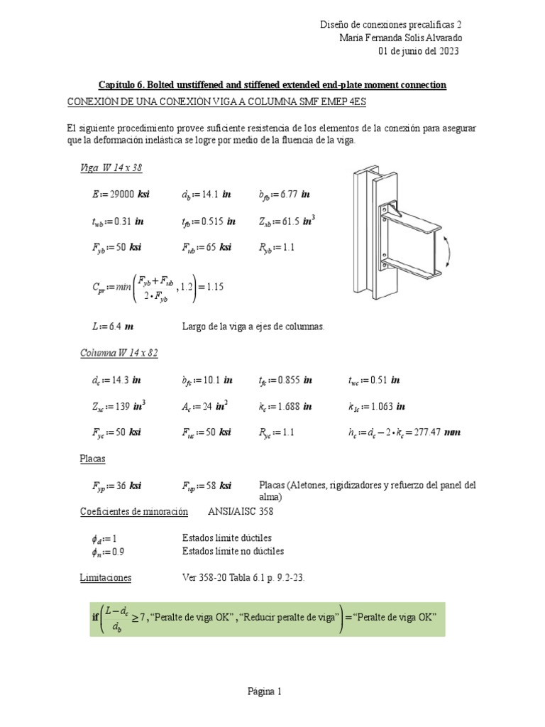 Bolted Unstiffened and Stiffened Extended End Plate Moment Connection ...