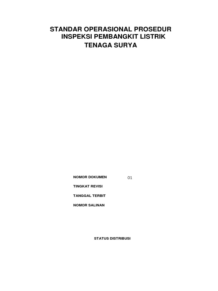 SOP Plts | PDF | Sains & Matematika
