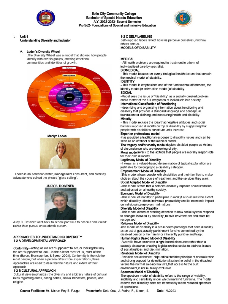Fact Sheet Template 1A AND 1B | PDF | Disability | Identity (Social ...