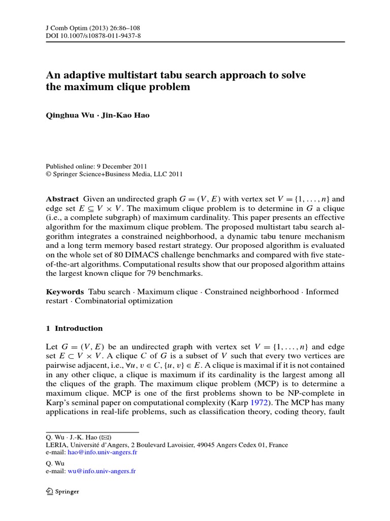 Wu 2011 | PDF | Mathematics | Combinatorics