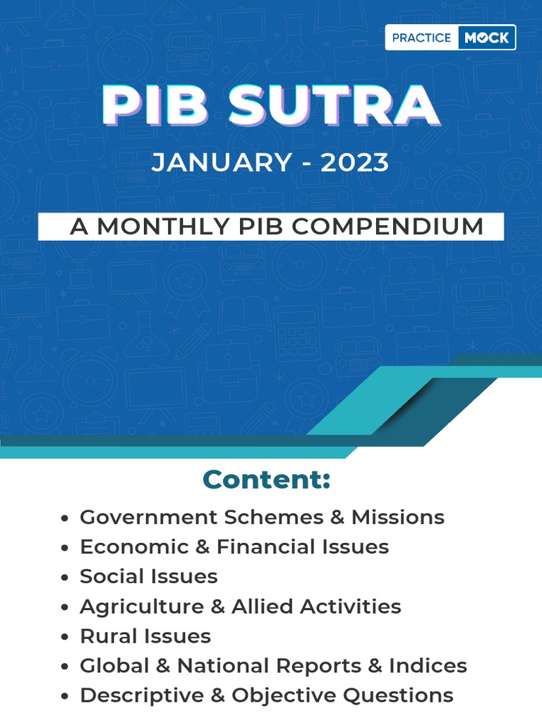 Pib Sutra January 2023 | PDF | Electric Vehicle | Capacity Building