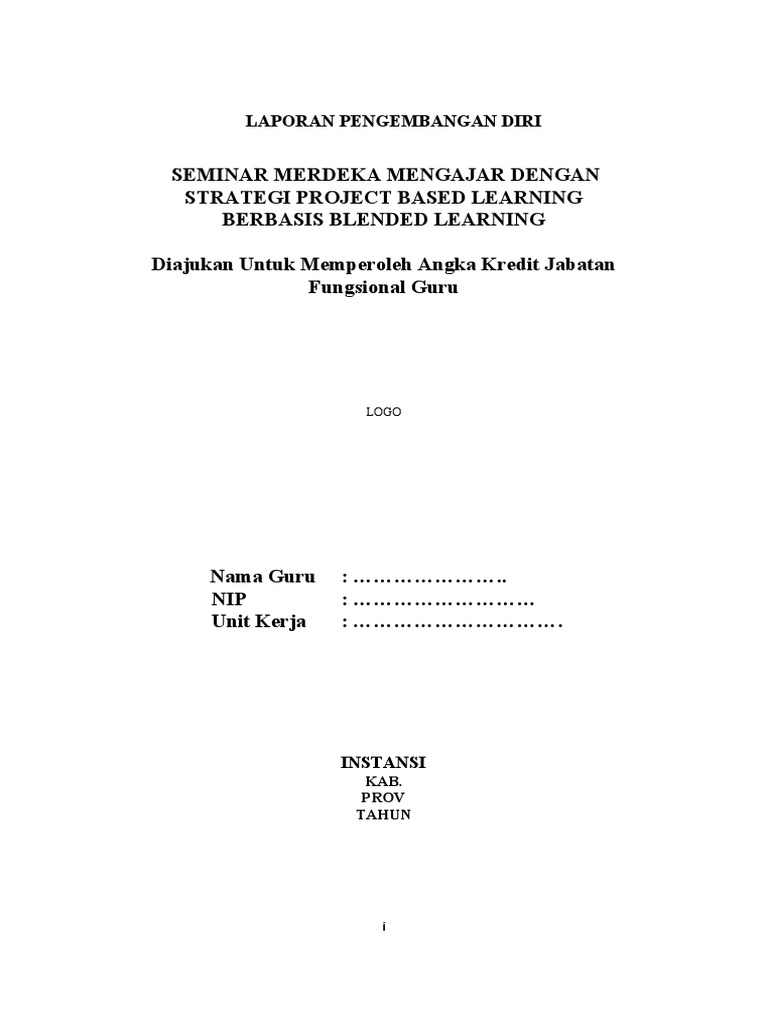 Laporan PD Peran Guru Penggerak | PDF | Karier & Perkembangan