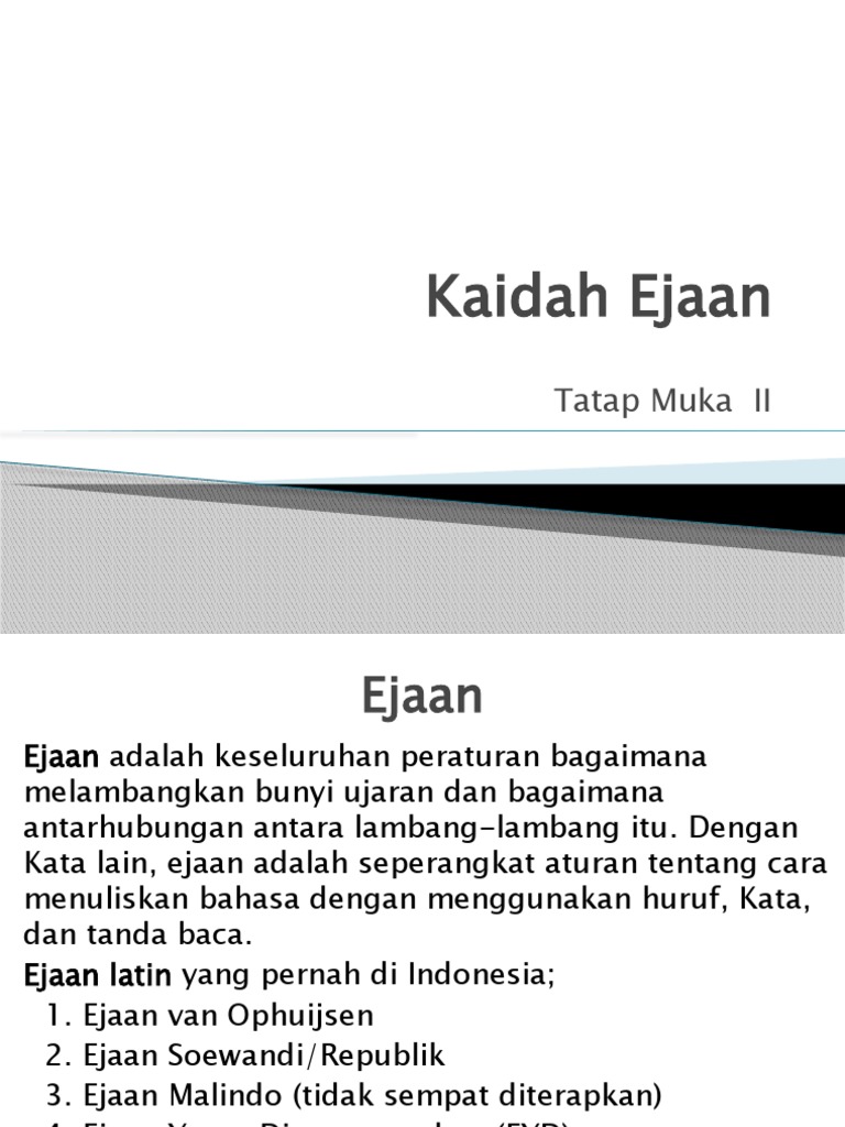 Februari 21 - Kaidah Ejaan | PDF