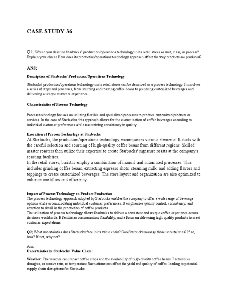 Case Study 36 37 | PDF | Lean Manufacturing | Supply Chain