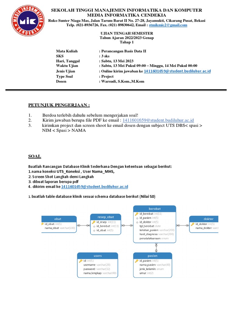 Uts Perancangan Basis Data Ii | PDF