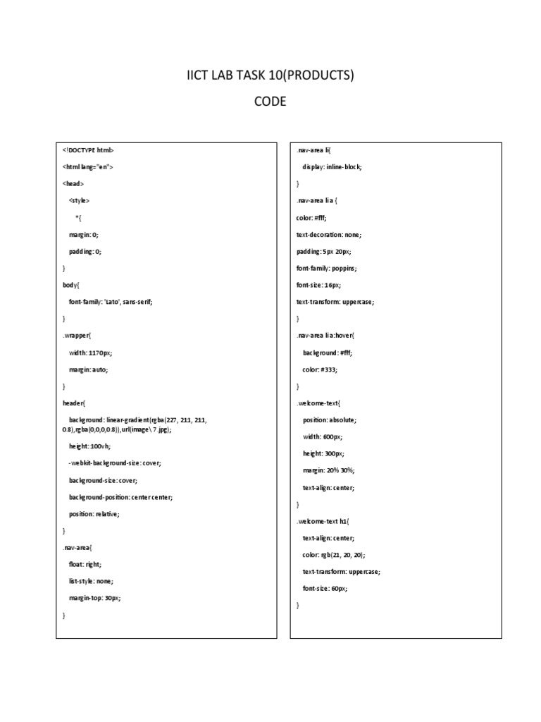 IICT LAB TASK 10 Products | PDF | Computing | Software Engineering