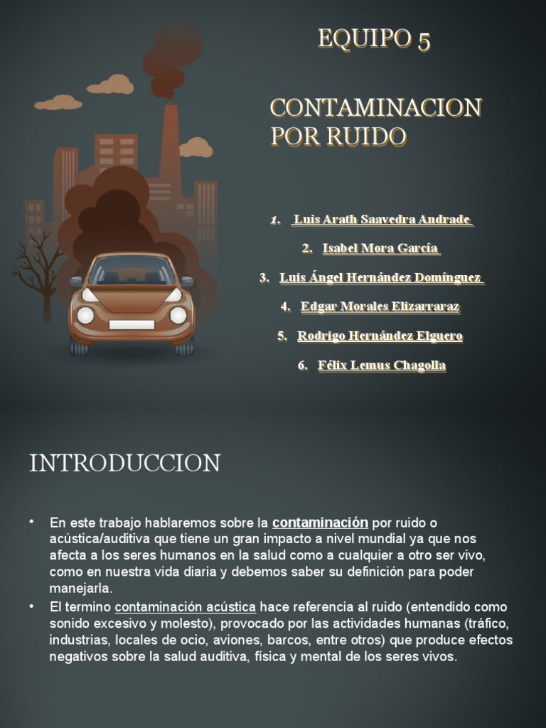 Impacto del Ruido en la Salud Humana | PDF | ruido | Sonido