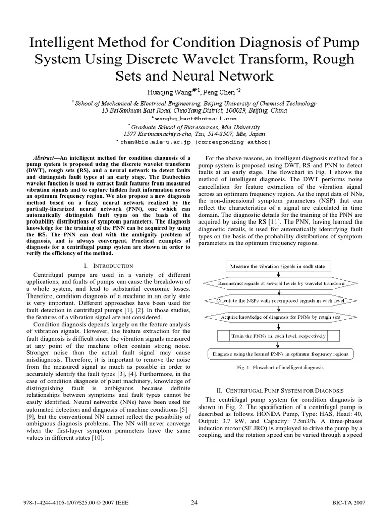 Wang 2007 | PDF | Wavelet | Artificial Neural Network