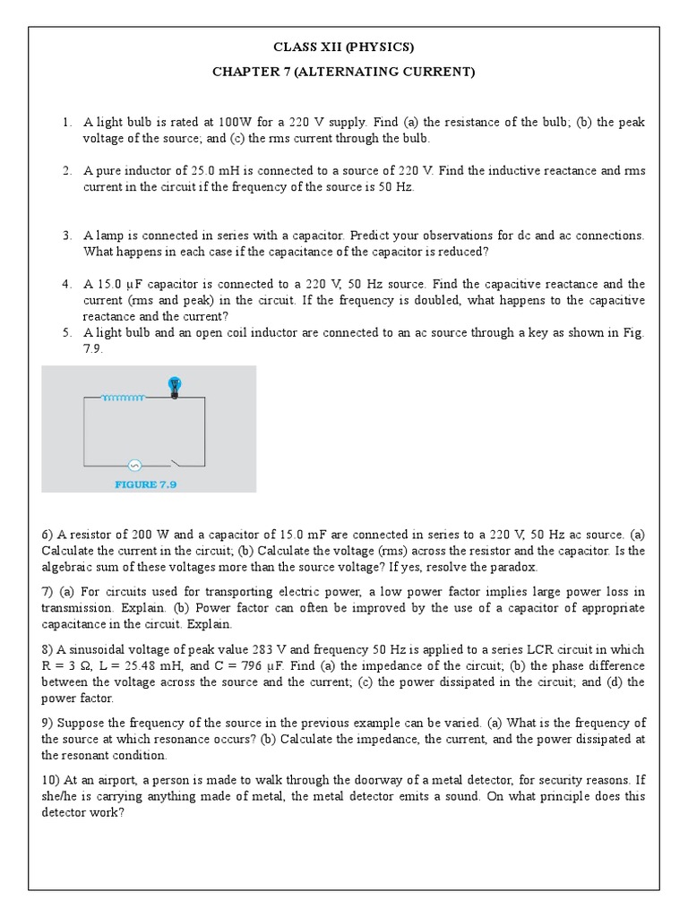 Chapter 7 | PDF | Capacitor | Inductor