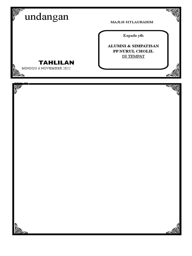 4 Bingkai Tahlilan Baru | PDF