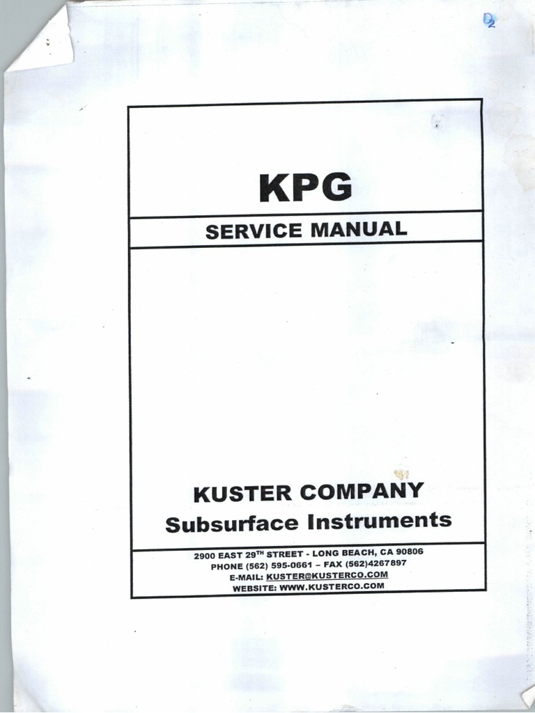 KPG Manual Book | PDF