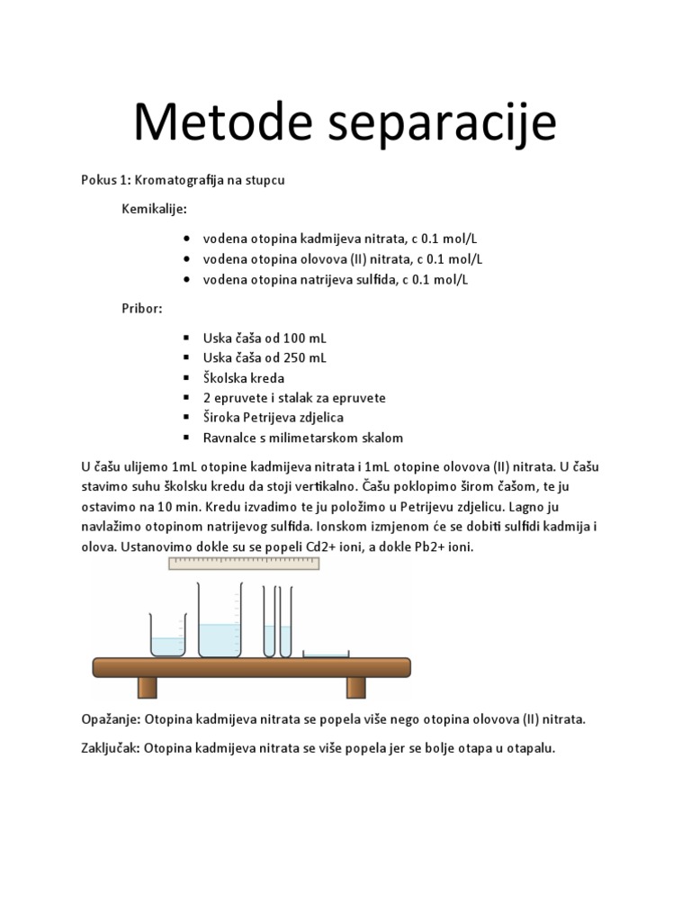 Metode Separacije | PDF