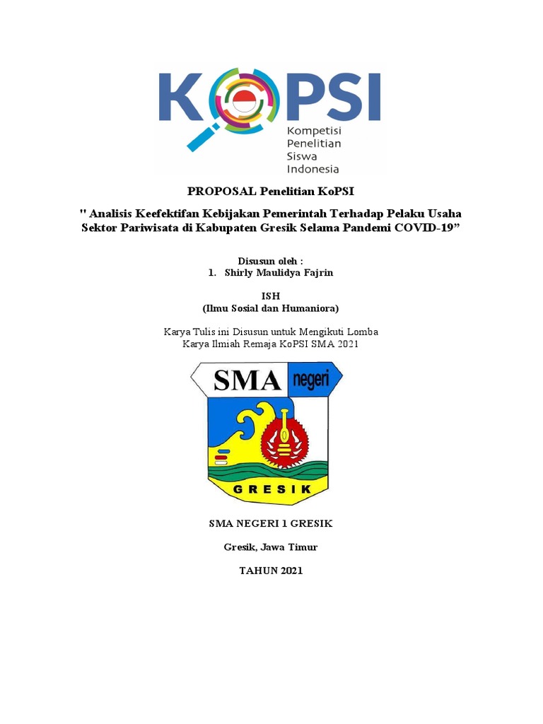 PROPOSAL Penelitian KoPSI | PDF