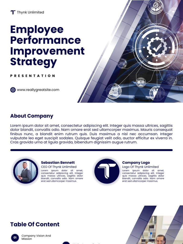 Employee Performance Improvement Strategy Presentation | PDF | Cognition | Employee Relations
