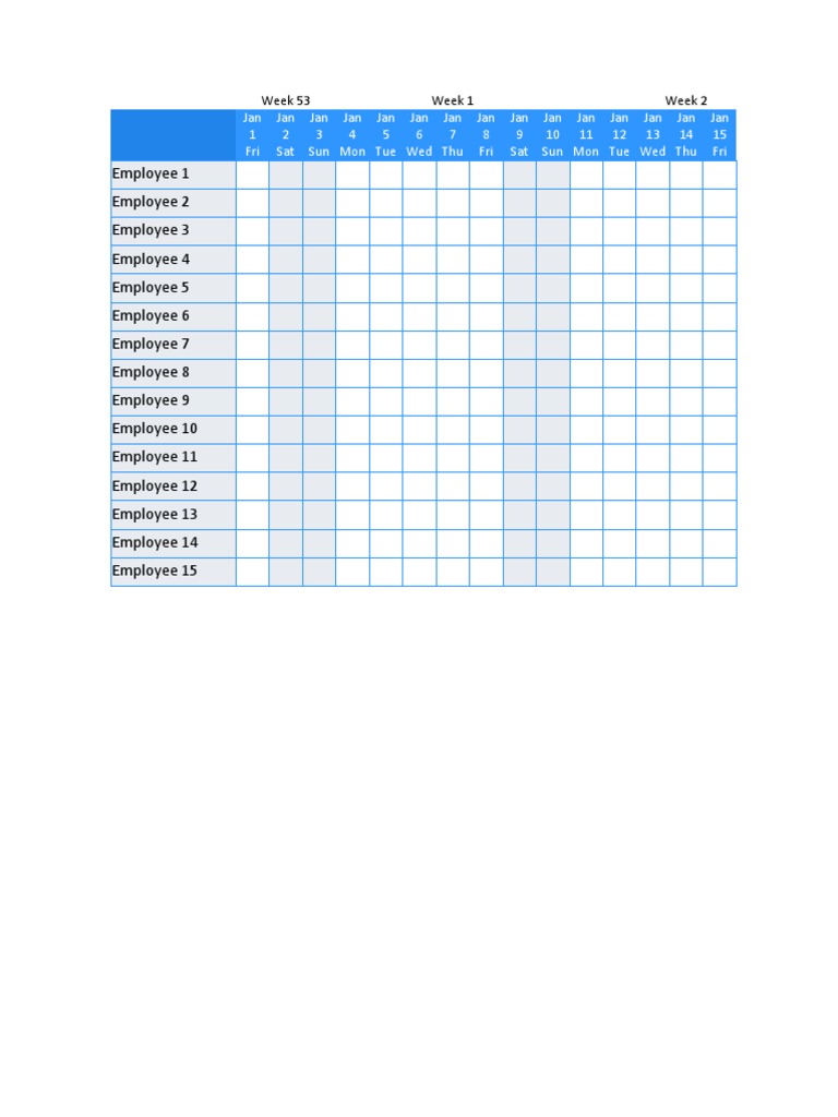 Absentia Leave Planner Template | PDF