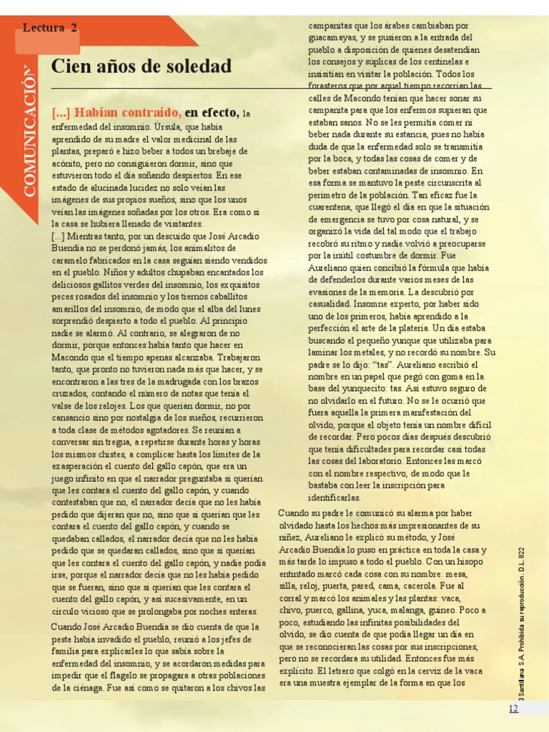 Cien Años de Soledad | PDF