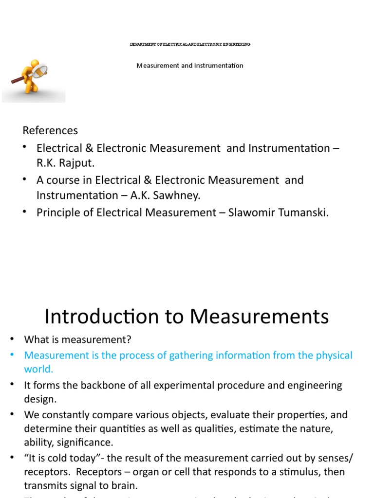 Lecture 01 Introduction To Measurements EEE 311 | PDF