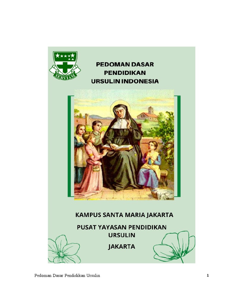 Pedoman Pendidikan Ursulin Indonesia | PDF