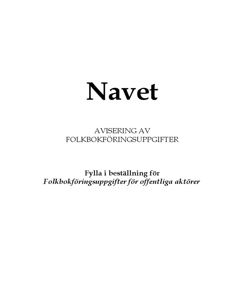 Beställa FFOA | PDF