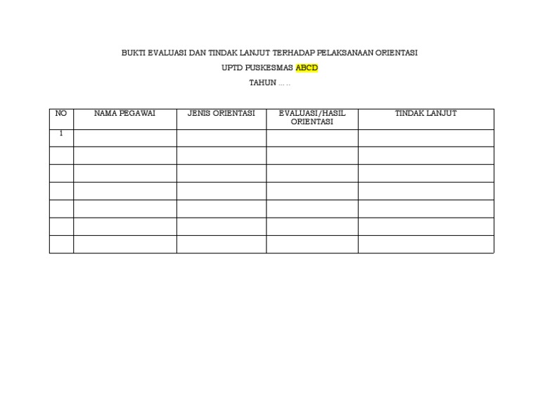 Bukti Evaluasi Dan TL Kelengkapan File | PDF