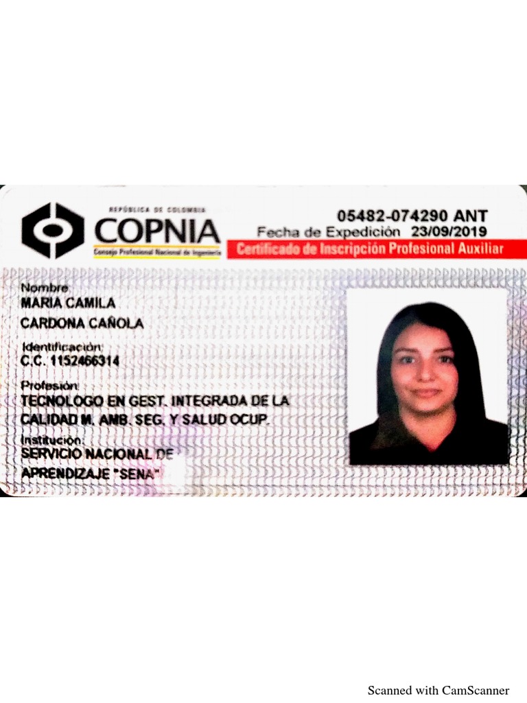 Tarjeta Profesional Pdf