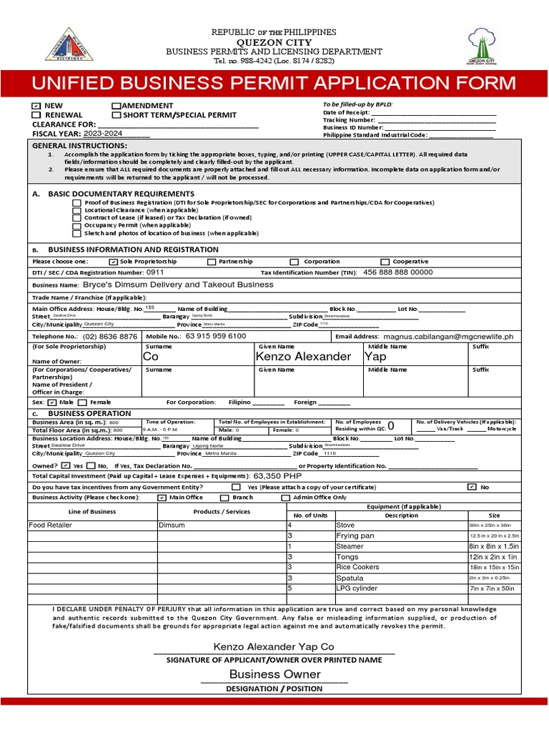 Mayor's Permit QC 2 - 2 | PDF | Fire Safety