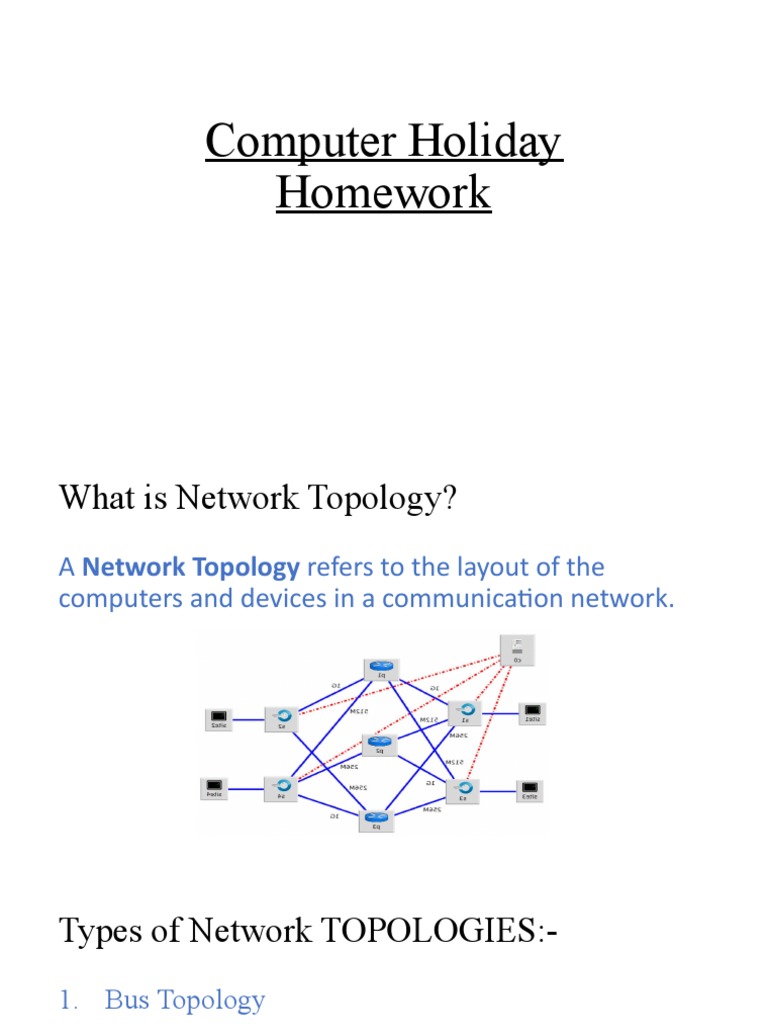 Computer Holiday Homework | PDF