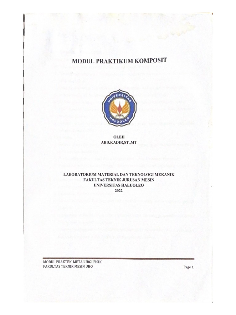 Modul Praktikum Komposit | PDF