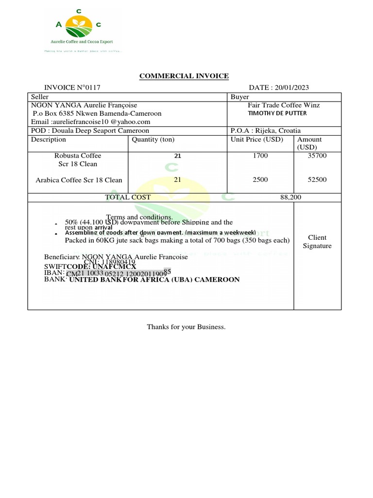 Commercial Invoice | PDF
