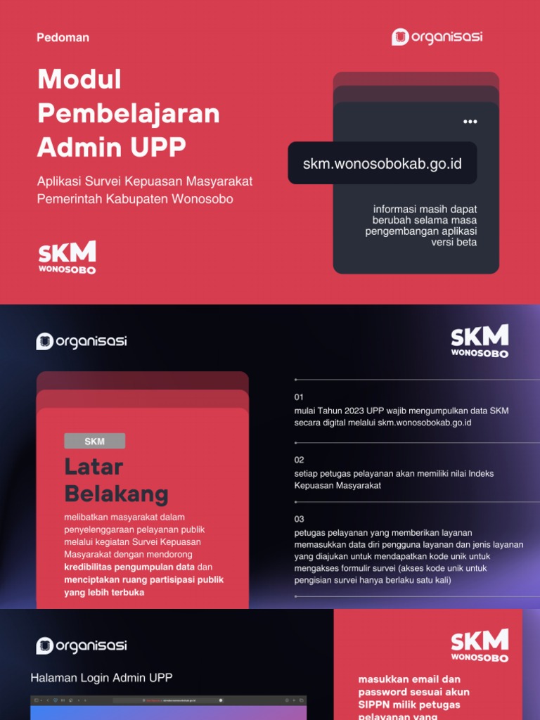 Tutorial Penggunaan Aplikasi SKM Wonosobo | PDF