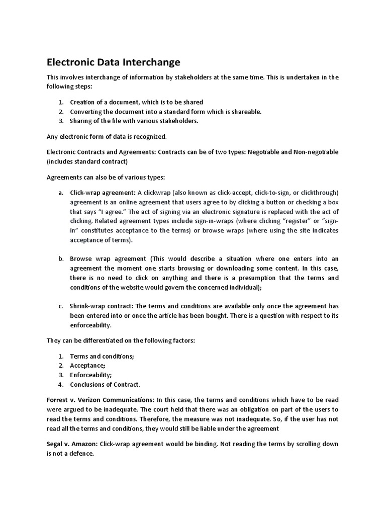 Cyber Law Notes | PDF