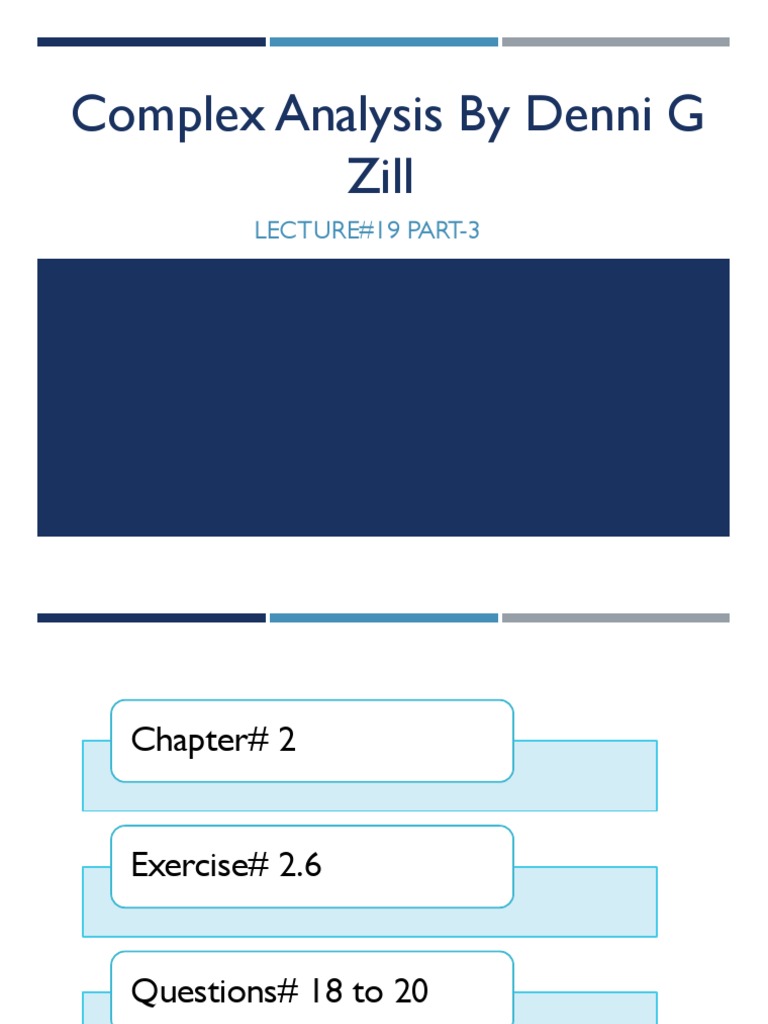 Lecture#19 Part-3 Complex Analysis | PDF