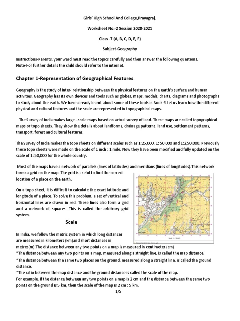 Representation of Geographical Features | PDF
