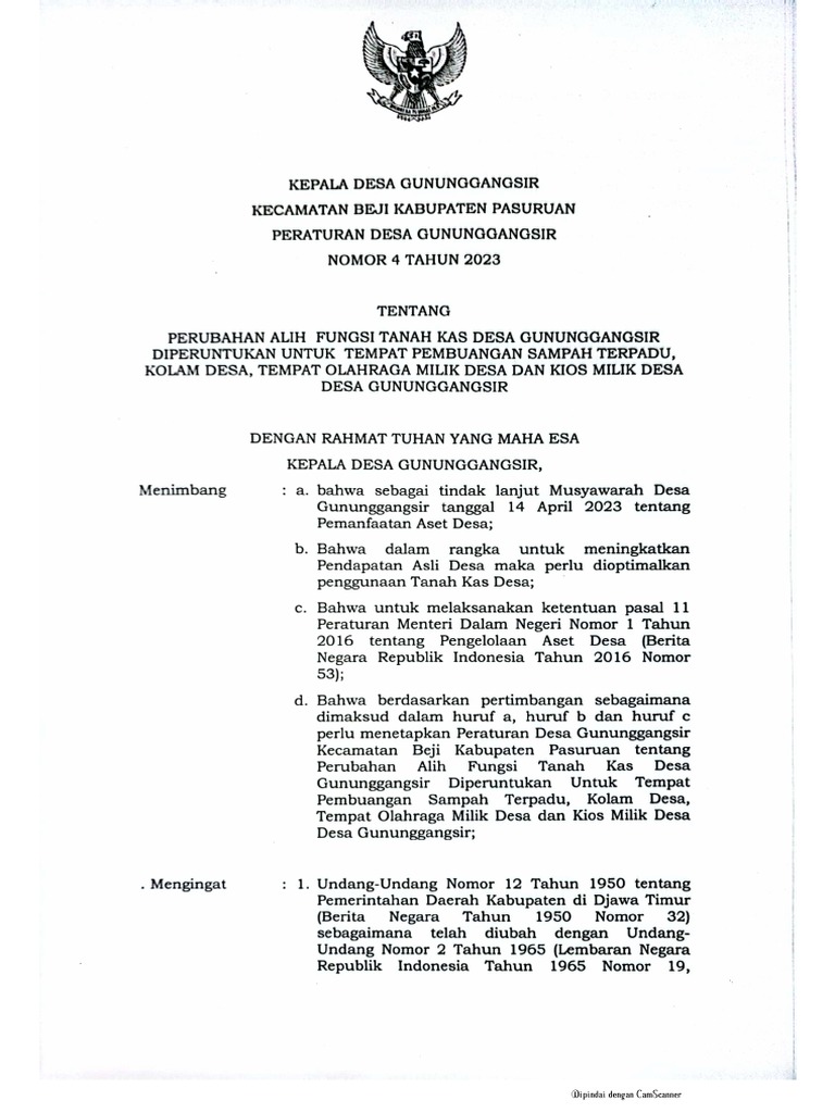 Perdes No 4 Tahun 2023 | PDF