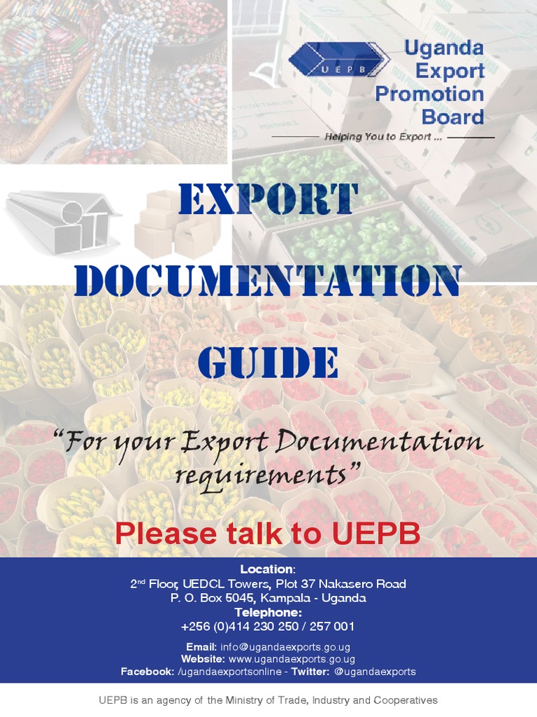 Uganda Export Documentation Guide | PDF | Economies