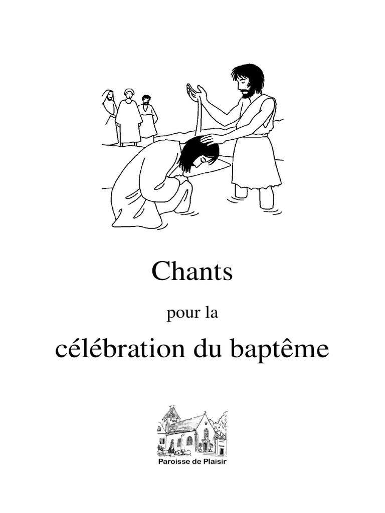 Livret Chants Pour Le Bapteme Corrigee Avril 2015 V2 | PDF