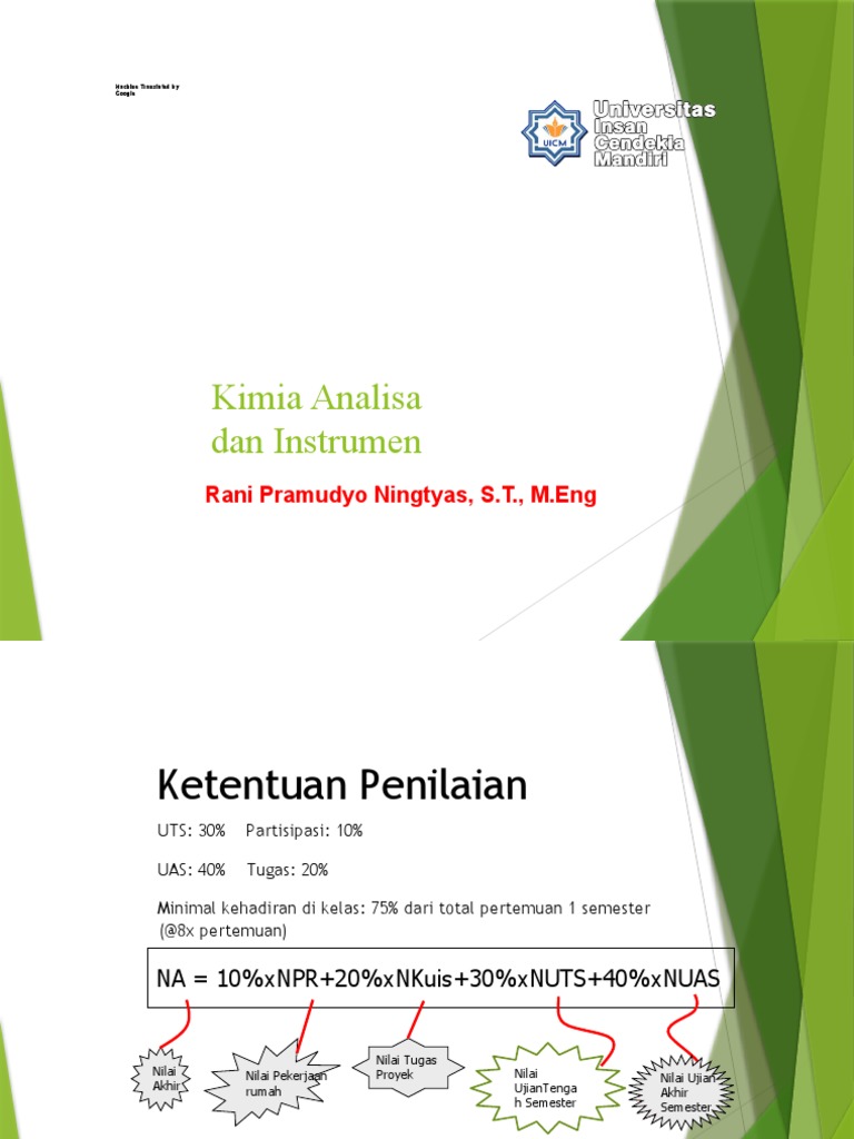 Kimia Analisa Dan Instrumen - Kuliah 07 - Kromatografi Gas | PDF