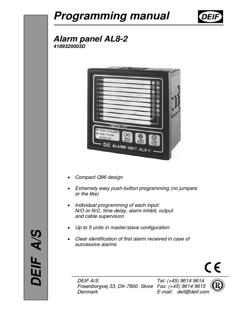 AL8-2 Alarm Panel Programming Guide | PDF | Business | Technology ...