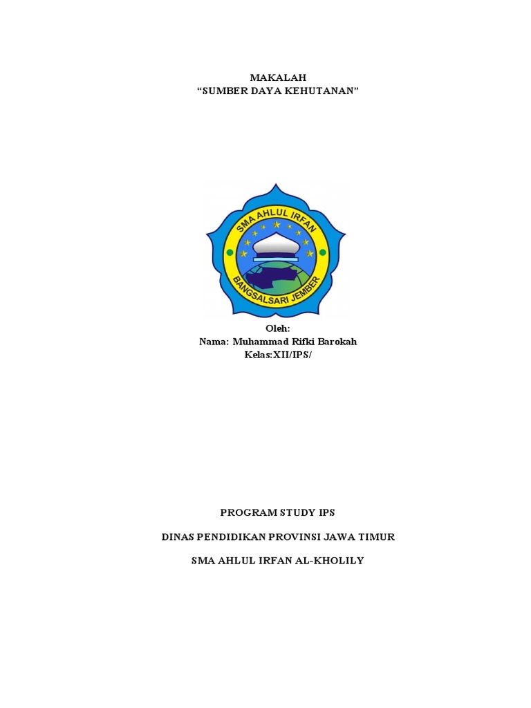 Makalah Potensi Dan Pengelolaan Sumber D | PDF Makalah Potensi Dan Pengelolaan Sumber D | PDF