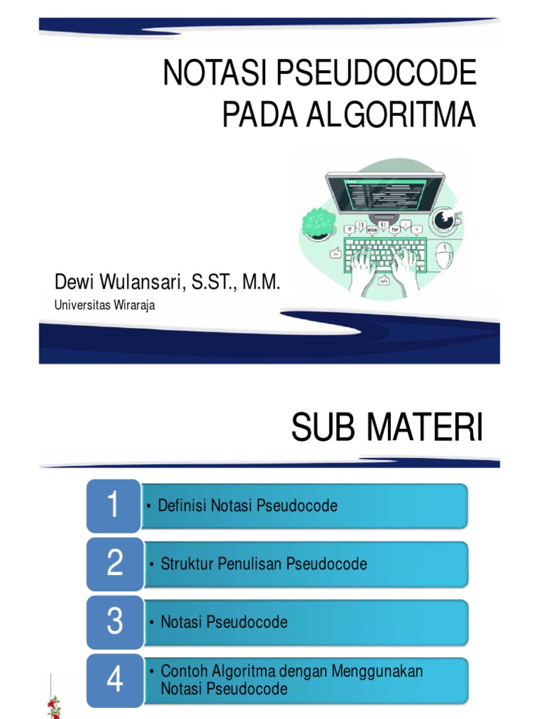 Tm5 Notasi Pseudocode Pada Algoritma Pdf