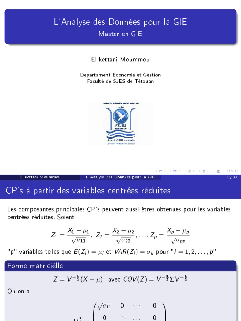 Analyse Des Donnã©es P2 | PDF