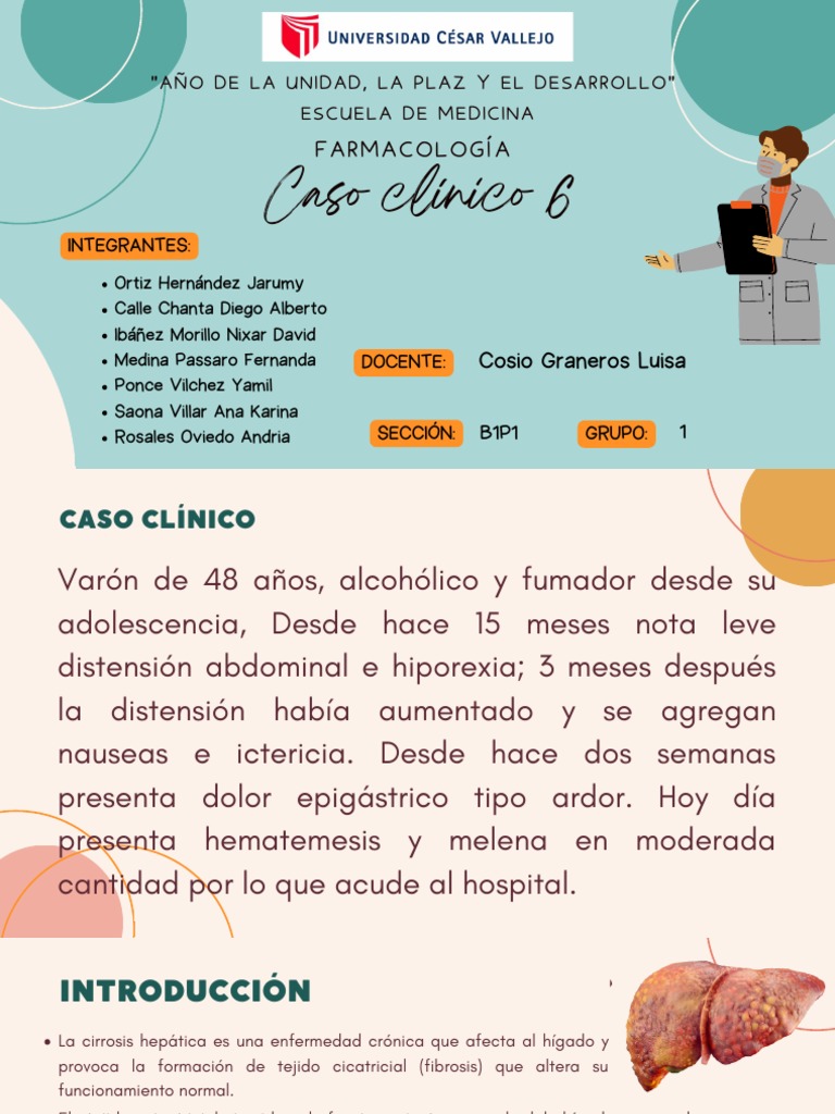 Caso 6 | PDF | Cirrosis | Hipertensión