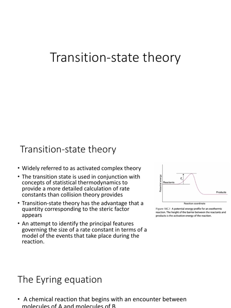 Transition-State Theory Explained | PDF