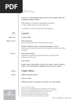 Qatar Airways Economy Class Menu 2024 | PDF | Drink | Lunch