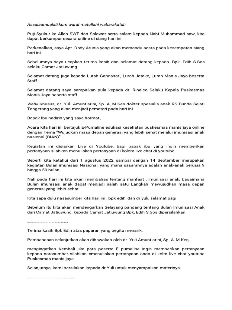 Narasi Moderator | PDF