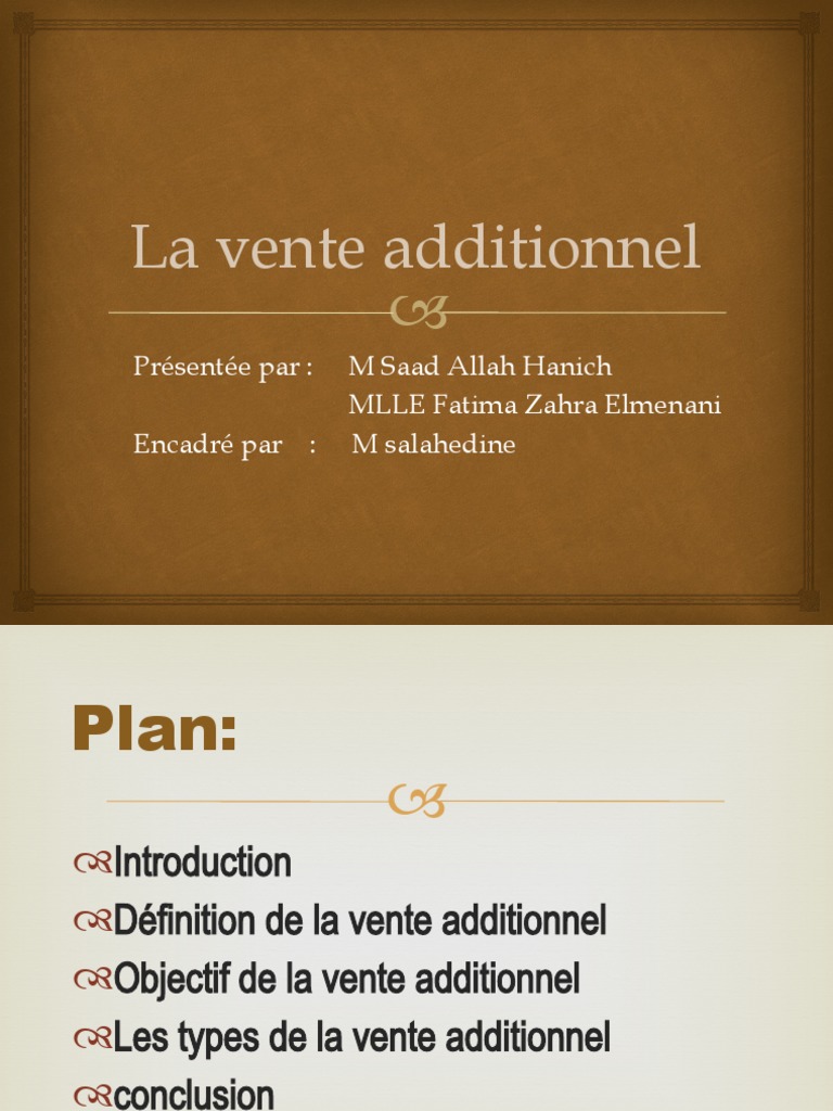 La Vente Additionnelle | PDF